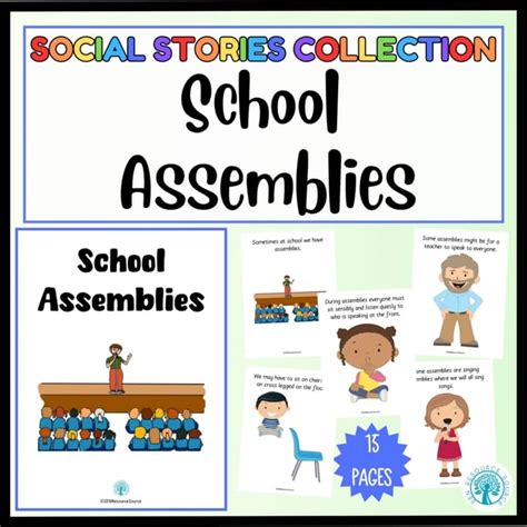 School Assembly Social Story Expectations And Coping Skills For School