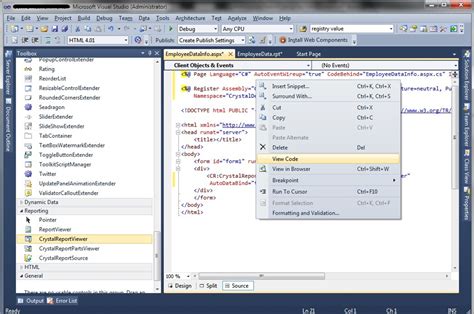 Create Crystal Report Step By Step Using SQL Database View