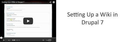 Setting Up A Wiki In Drupal 7 Webtng