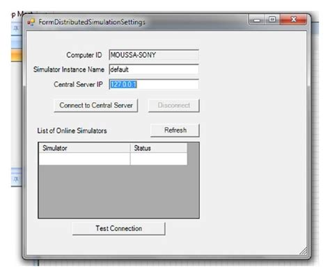 Distributed Simulation Settings Download Scientific Diagram