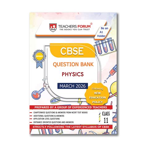 Teachers Forum Cbse Question Bank Class 11 Physics For 2026 Exam Teachers Forum Books