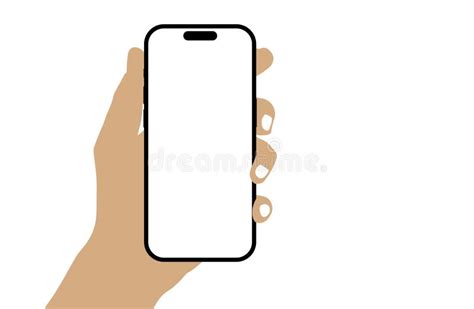 A Phone Iphone Advertisement On The Vector Stock Vector Illustration