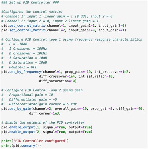 Measuring The Transfer Function Of A Pid Controller