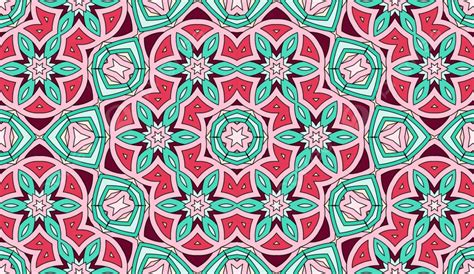Seamless Circular Vector Pattern Background Ornament Motifs Swatch Background Image For Free