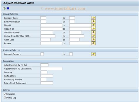 Filawritedown Sap Tcode Adjustment Of Residual Value