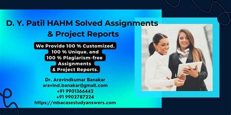 D Y Patil Hahm Solved Assignments And Project Reports