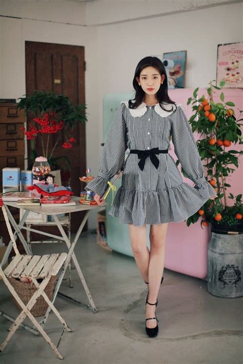 1950s Korean Fashion Modakawa Dress Korean Style Girly Dress Retro