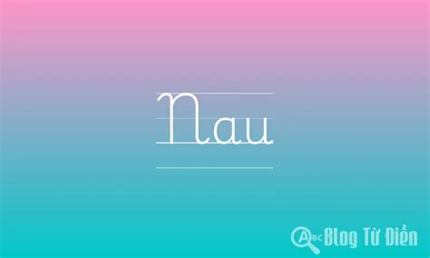 Danh Từ Nau Là Gì Từ đồng Nghĩa Trái Nghĩa Từ Điển Tiếng Việt