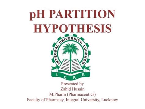 Ph Partition Theory Of Drug Absorption Pptx