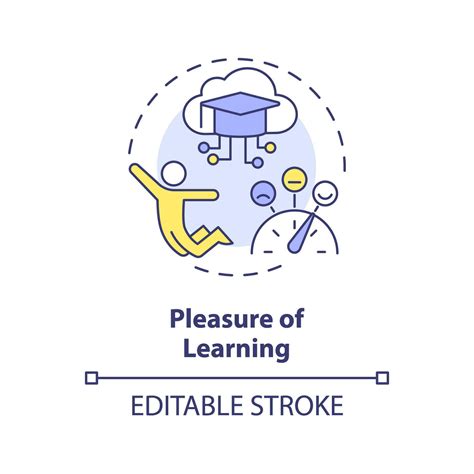 2d Editable Multicolor Icon Pleasure Of Learning Concept Simple Isolated Vector Mooc Thin Line
