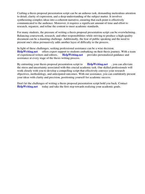 Thesis Proposal Presentation Script Pdf