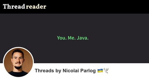 nicolai parlog 🇺🇦🕊️ s threads thread reader app