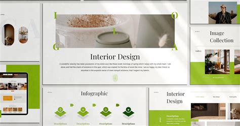 Iloga Шаблон Keynote по дизайну интерьера Шаблоны презентаций Включая яркий и коричневый