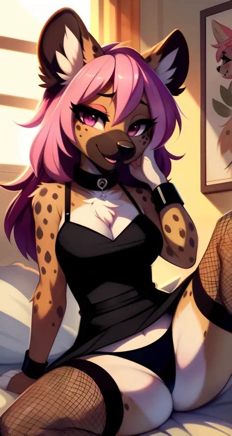 Sexy Furry Hyena Navel Orange Seaart Ai Model
