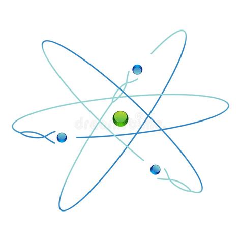 Atom Symbols Of Nuclear Energy Icon Scientific Research And Molecular Chemistry Stock Vector