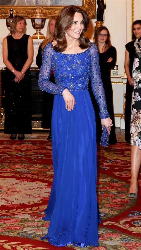 Blue Lace Dress Kate Middleton