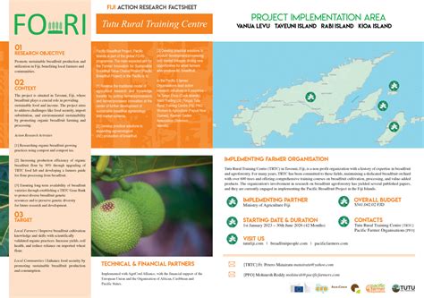 Fiji Action Research Factsheet Pacific Breadfruit Project Pacific