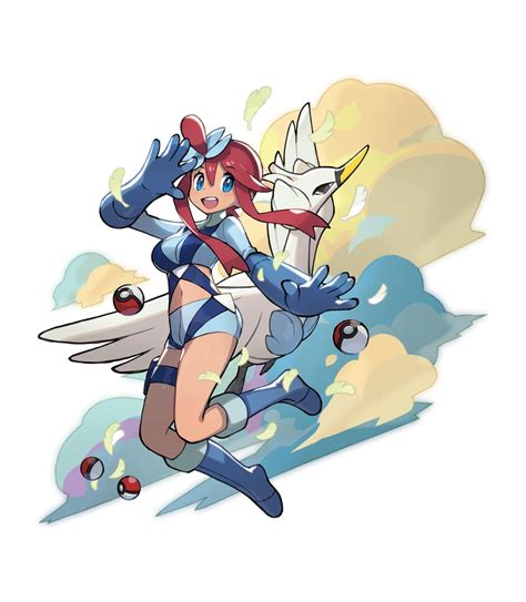 Skyla And Swanna Pokemon And More Drawn By Saitou Naoki Danbooru