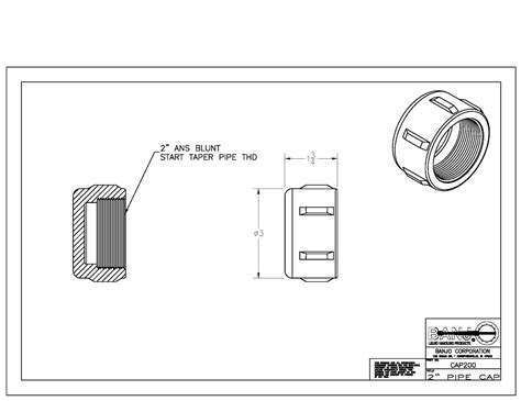 2 Pipe Cap Polypropylene Varco Supply
