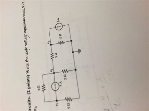 solved write the node voltage equations using kcl