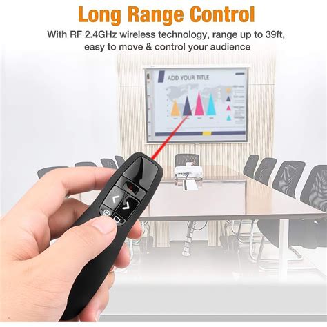 Laser Pointer Presentation 24g Lazer Usb Remote Control Wireless For