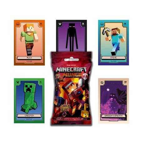کارت بازی کلکسیونی ماینکرفت مونگا پکیج 30 بسته ای انتشارات راهنمای سفر