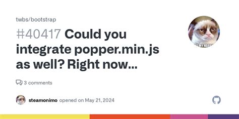 Could You Integrate Popperminjs As Well Right Now Popper Is Not Available As A Package For