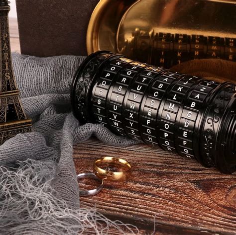 Cryptex Puzzle Boxes Da Vinci Code Mini Cryptex Lock With Hidden Compartments Anniversary