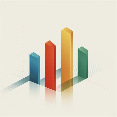Vertical Bar Chart With Five Bars Of Different Heights Premium Ai