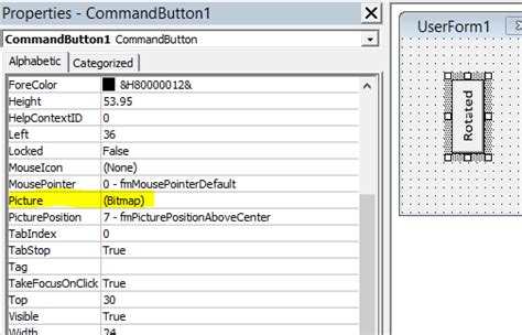 Forms Rotate Text 90 Degrees In A Vba Button Stack Overflow