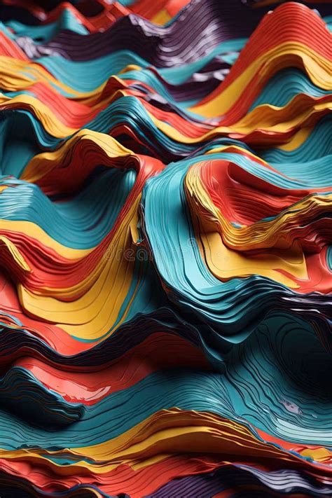 Colorful Abstract Background With Wavy Lines Stock Illustration Illustration Of Fashion