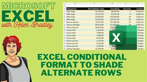 Unbelievable Excel Secret Shade Every Other Row In A Flash Youtube