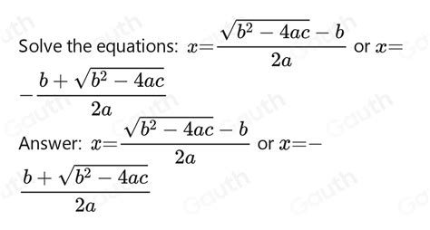 Solved Some Of The Steps In The Derivation Of The Quadratic Which Best Explains Why The