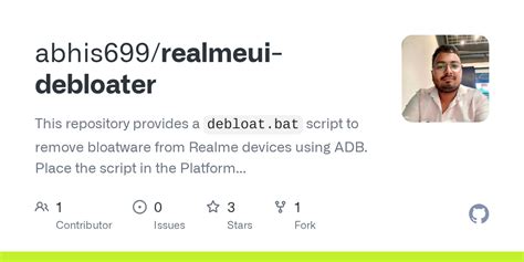 Github Abhis699realmeui Debloater This Repository Provides A `debloatbat` Script To Remove