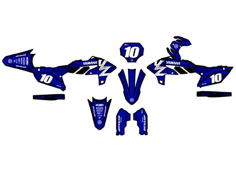 Yamaha 250 Yzf 2024 Deco Kit Cartoon Blue Motorcycle Deco Kit Shop