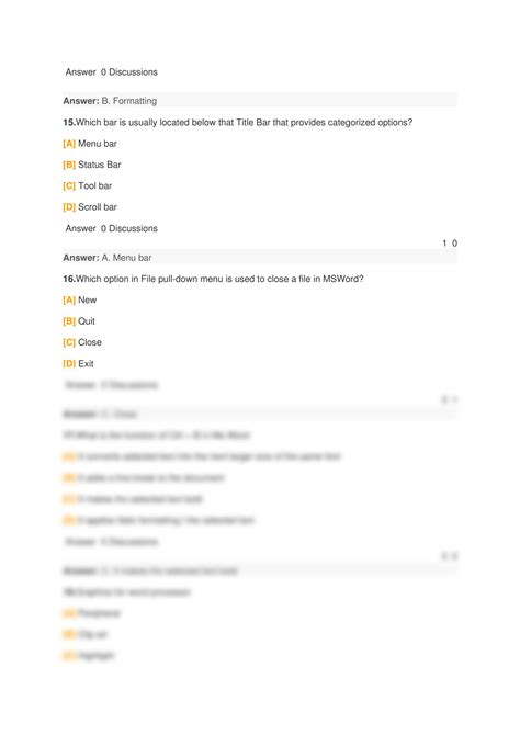 SOLUTION Complete Microsoft Word Multiple Choice Questions Studypool