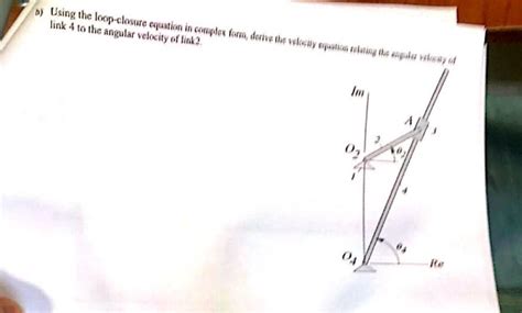 Solved B Using The Loop Closure Equation In Complex Form