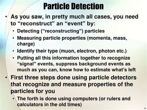 Ppt Basics Of Particle Detection In Experimental Physics Powerpoint