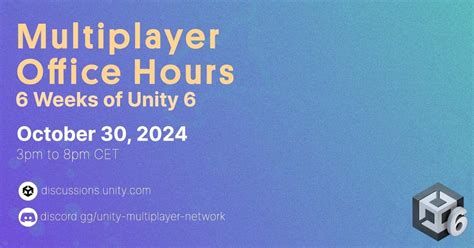 Unity On Linkedin Join Us For Our Multiplayer Office Hours On Unity Discussions And On