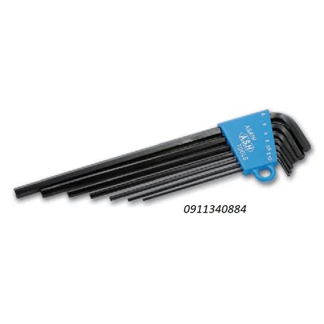 Hcm ChÍnh HÃng Bộ 7 Lục Giác Thường đen Loại Dài 15 6mm Asahi