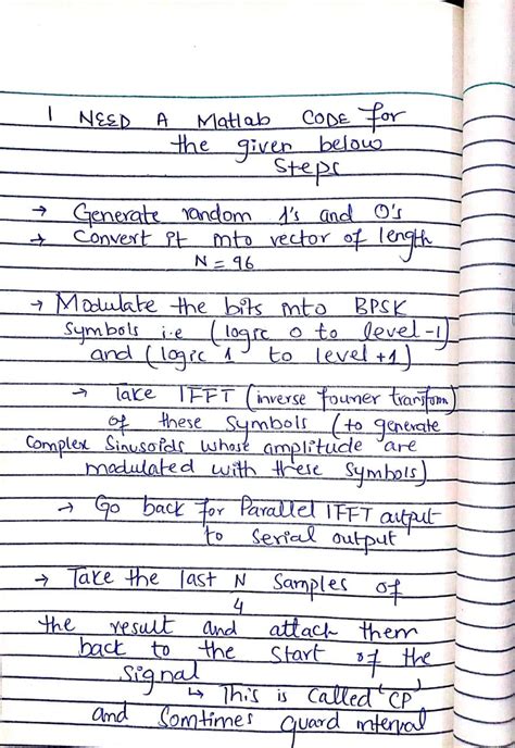Solved NeED A Matlab CODE For The Given Below Generate Chegg Com