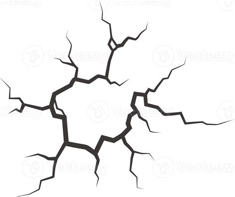 Wall Cracks With Broken Texture Ground Earthquake Effect Hole Lines