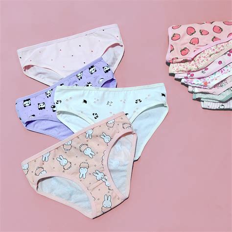 Poposy 12pieces Premium Panties For Girl Cotton Panty High Quality