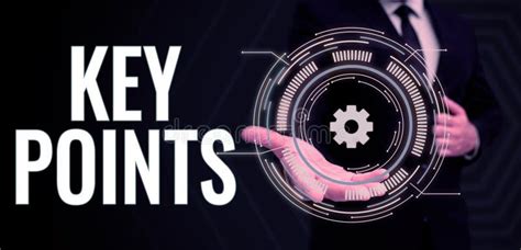 writing displaying text key points business concept most important