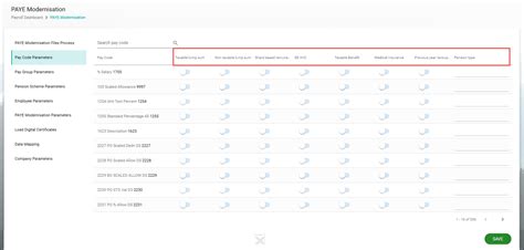 Peoplexd Payroll Ireland Review Paye Modernisation Pay Code Parameters