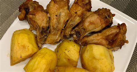 Куриные плечики с картошкой в духовке рецепт с фото пошаговый от Елена ...