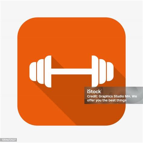 플랫 디자인 스타일의 간단한 아령 아이콘 스포츠 및 체중 감량 개념 웹 사이트 및 모바일 앱용 사용 강철에 대한 스톡 벡터 아트 및 기타 이미지 Istock