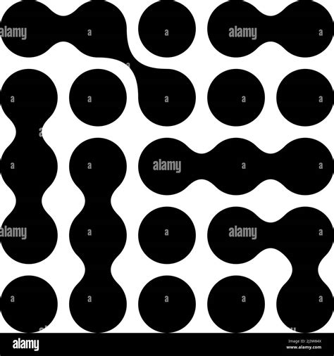 Metaball Connected Dots Circles Pattern Texture Element Stock