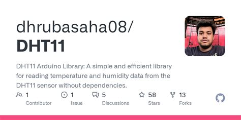 Github Dhrubasaha08dht11 Dht11 Arduino Library A Simple And Efficient Library For Reading