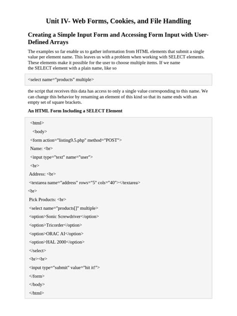 Web Development Bcs Iv Sem Unit Iv Pdf World Wide Web Internet And Web